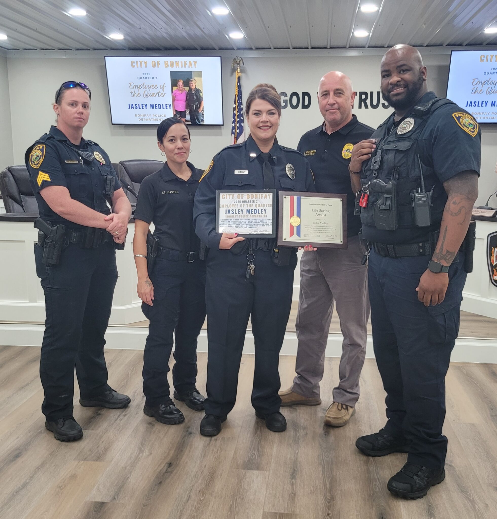 Bonifay police officer honored for heroism | Holmes County Advertiser